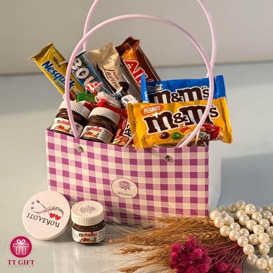 Chocolate package and lama doll